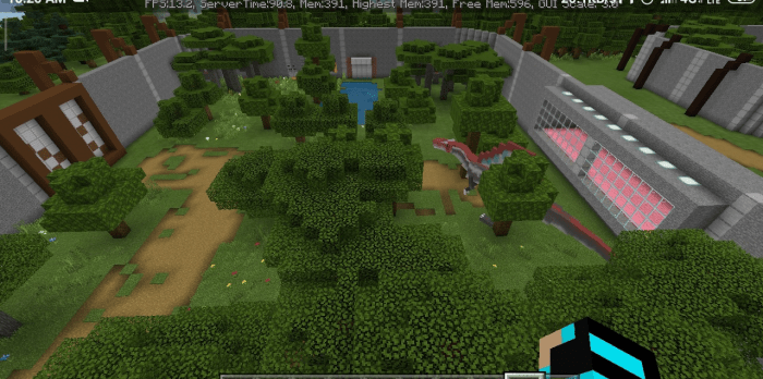 Jurassic World Minecraft Pe Minecraft Map