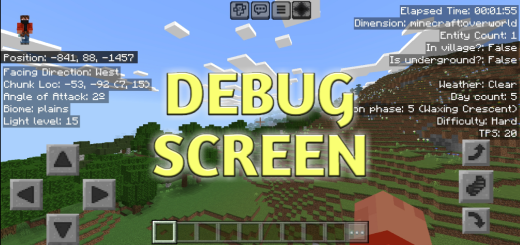 Star's Debug Screen | Minecraft PE Addons
