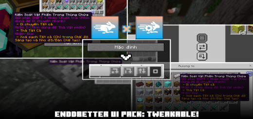 Endd's Sodium UI [Come Back] | Minecraft PE Texture Packs