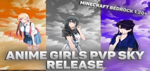 Anime / Waifu Girls PVP SKY V3 By Clawzome for Minecraft Bedrock 1.21 ...