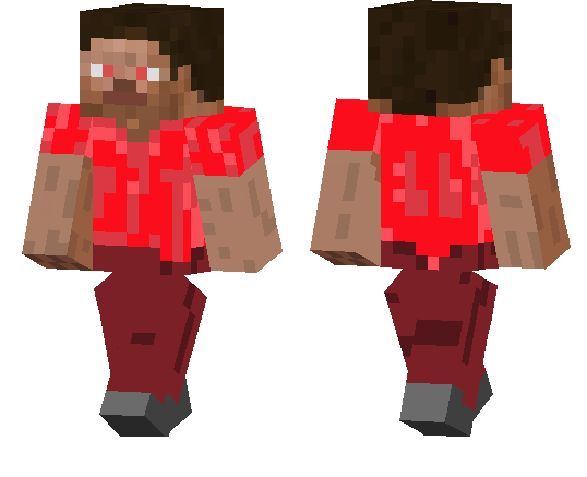 Red Steve | Minecraft PE Skins