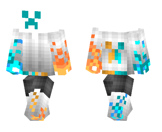 Ice fire creeper | Minecraft PE Skins