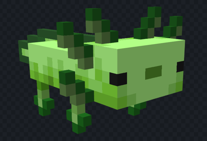 Green Axolotl Texture Pack