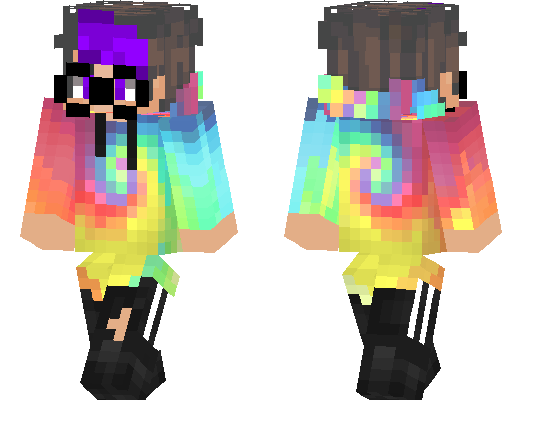 Tye Dye Glasses | Minecraft PE Skins
