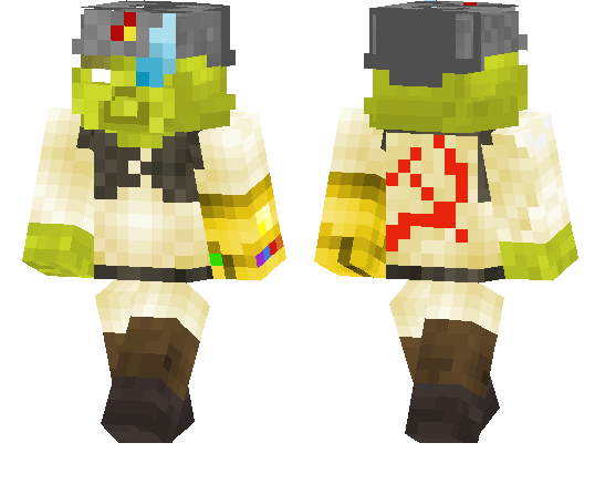 Communist Infinity Sans Shrek Steve | Minecraft PE Skins