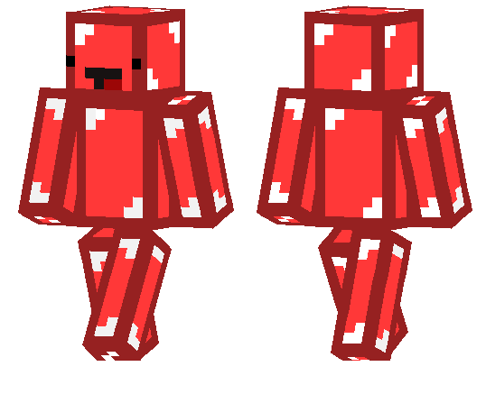 red skeppy/redstone derp | Minecraft PE Skins