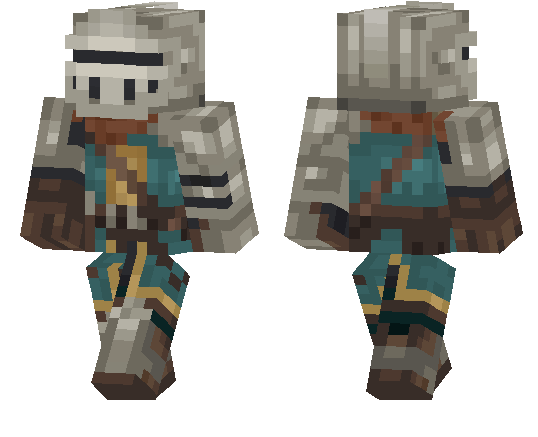 Dark Souls: Elite Knight Armor Set | Minecraft PE Skins