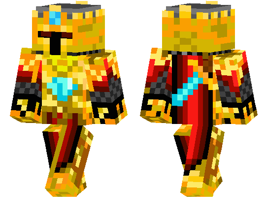 Golden Armour King | Minecraft PE Skins