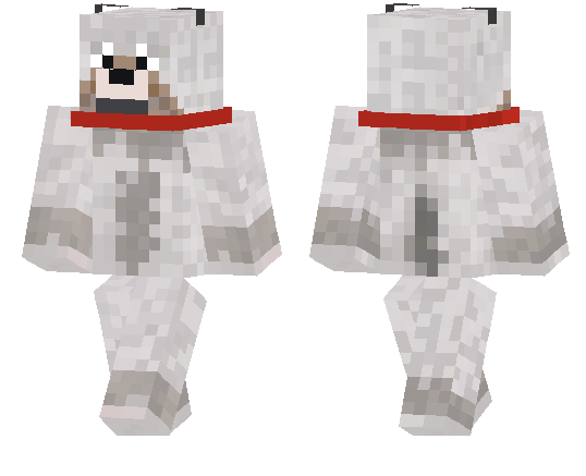 Minecraft Wolf Skin (Tamed) | Minecraft PE Skins