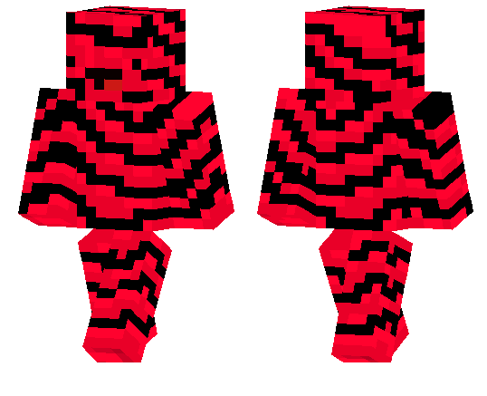 Epic red wavy derp | Minecraft PE Skins