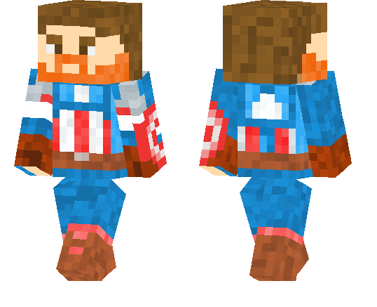 Captain America | Minecraft PE Skins