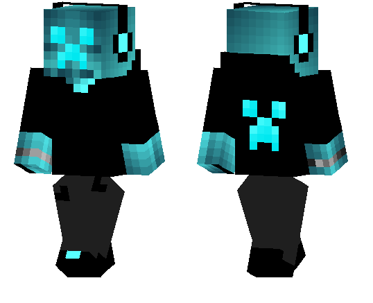 Glowing Creeper | Minecraft PE Skins