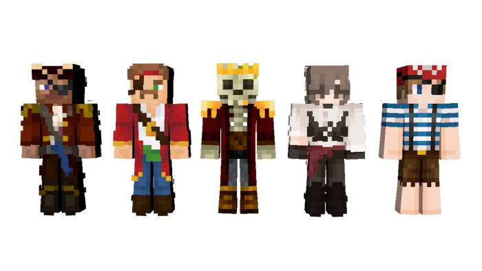 Pirat Minecraft Skinn