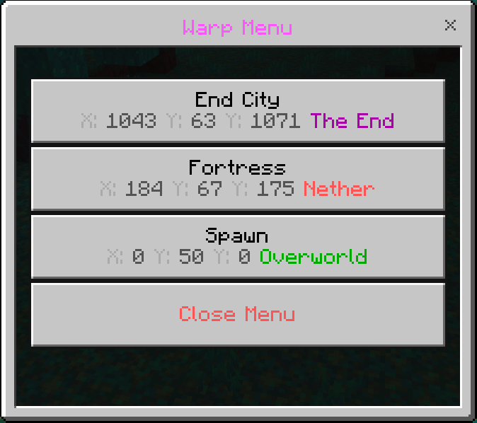 Warps! - Minecraft Bedrock Scripts - CurseForge