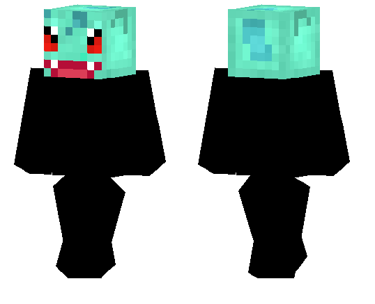 Bulbasaur head | Minecraft PE Skins