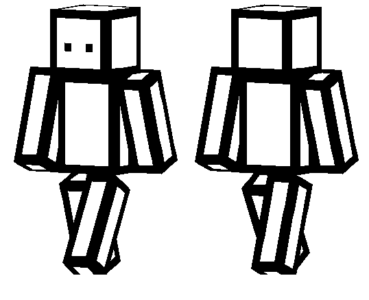 White Outline | Minecraft PE Skins