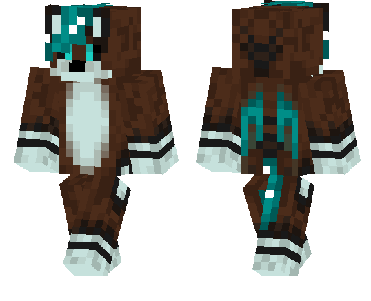 Smelly Blue Dog Darcy Blue | Minecraft PE Skins