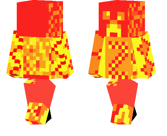 Fire Creeper | Minecraft PE Skins