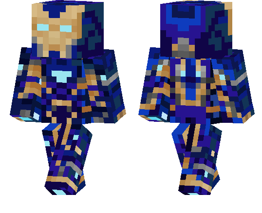 Blue Iron Man | Minecraft PE Skins