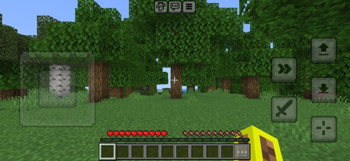 Transparent Touch Buttons (Resource Pack for MCPE) - Minecraft Bedrock ...