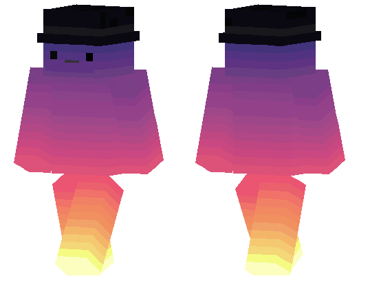 Rainbow Man with Hat | Minecraft PE Skins