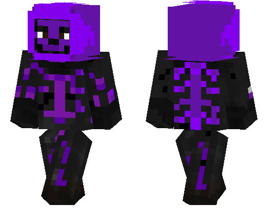 Purple Skull Trooper | Minecraft PE Skins