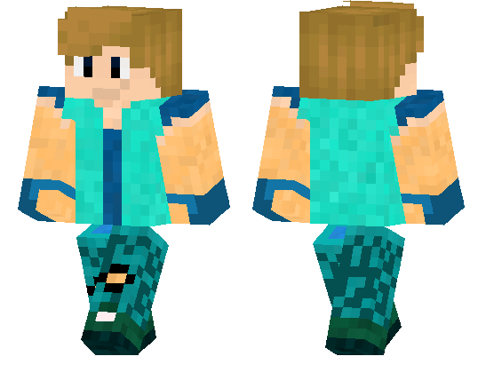 Cyan Guy | Minecraft PE Skins