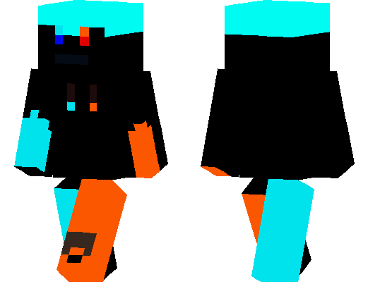 Fire Blue and Orange | Minecraft PE Skins