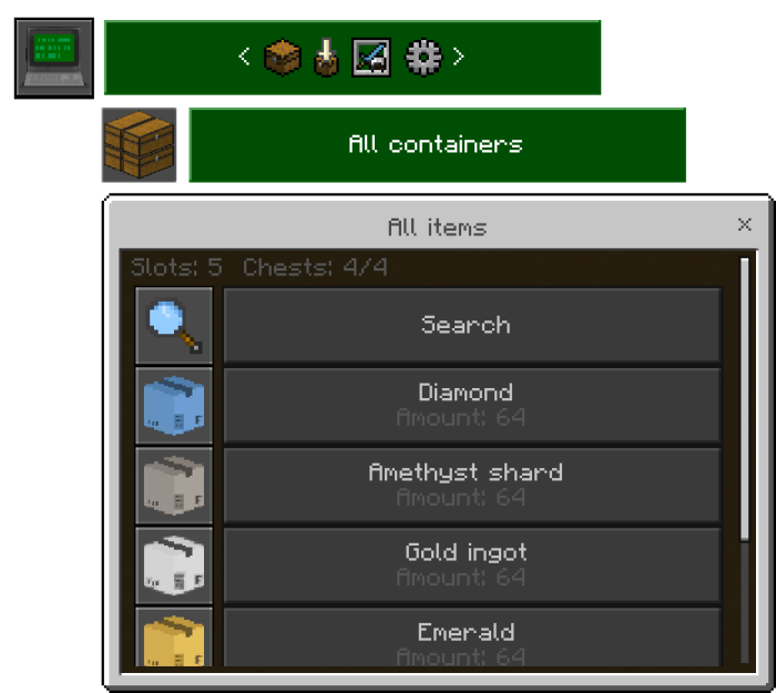 Storage Terminal - Minecraft Bedrock Addons - CurseForge