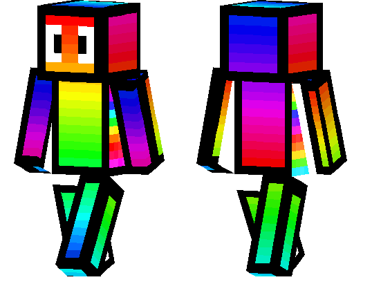 Rainbow Fade | Minecraft PE Skins