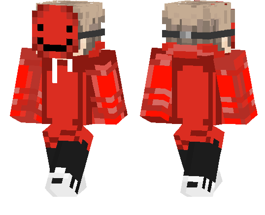 Red Dream with a Red Mask | Minecraft PE Skins