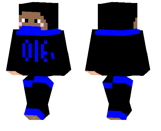 Black and Blue Sweater | Minecraft PE Skins