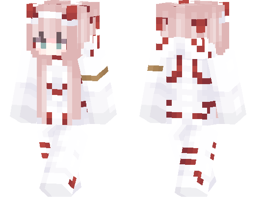 Zero Two Franxx Suit (White) | Minecraft PE Skins