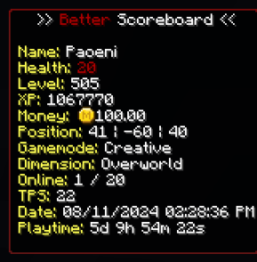 Better Scoreboard - Minecraft Bedrock Addons - CurseForge