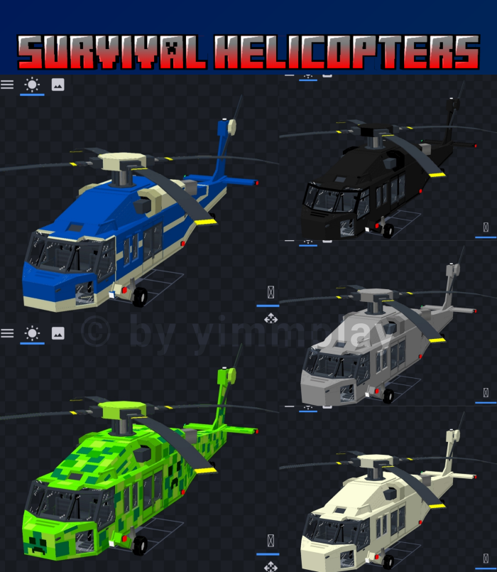 Survival Helicopters V1.7.2(bug fixes) - Minecraft Bedrock Addons - CurseForge