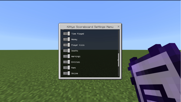 Kittys Instant Scoreboard! V2.1.1 - Minecraft Bedrock Addons - CurseForge