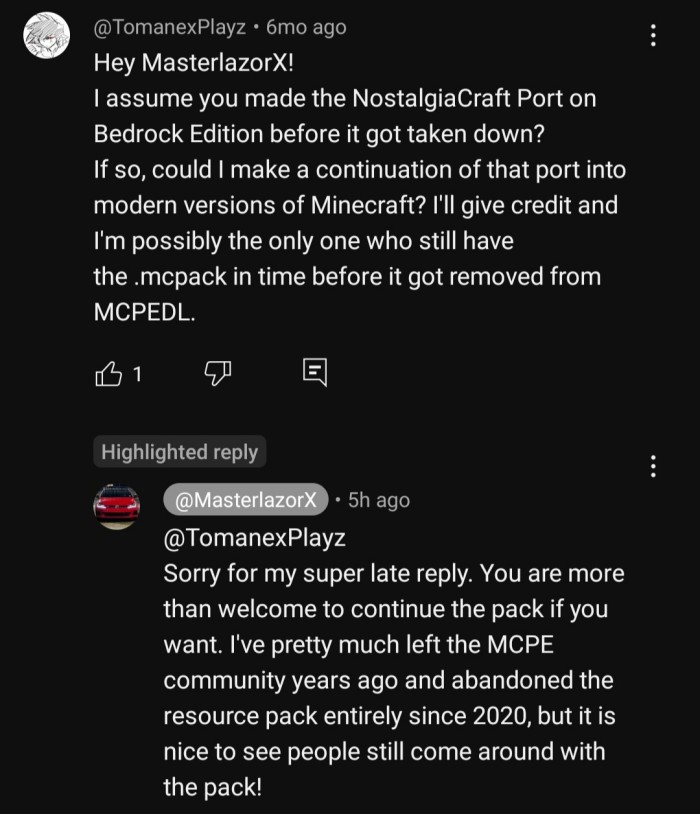 Nostalgia-Craft - Minecraft Bedrock Texture Packs - CurseForge