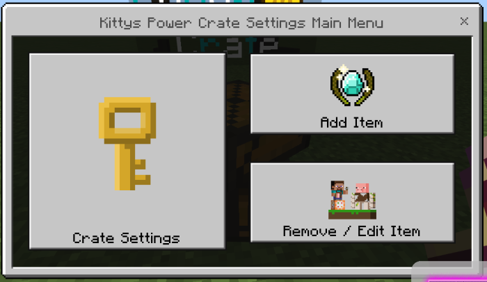Kittys Crates Addon! V0.2.2 - Minecraft Bedrock Addons - CurseForge