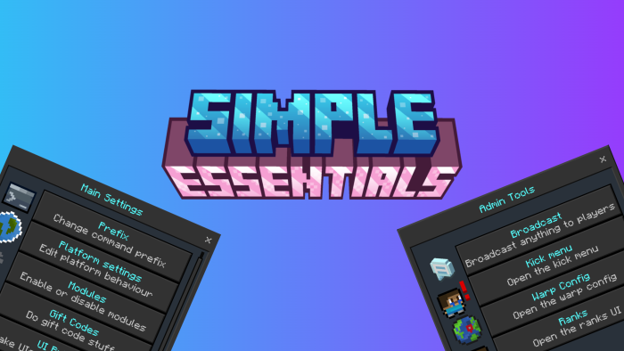 Simple Essentials - Minecraft Bedrock Scripts - CurseForge