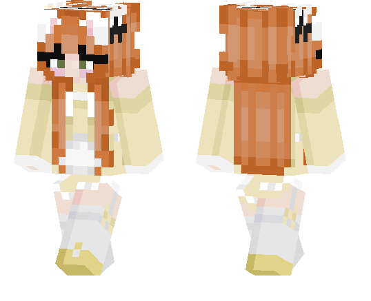 Yellow Cat Ears | Minecraft PE Skins