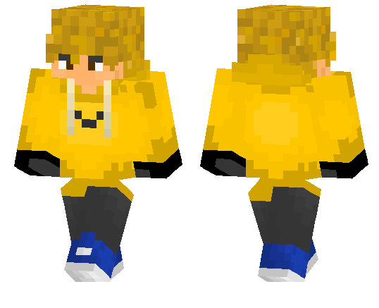 Smiley Face Yellow Hoodie | Minecraft PE Skins