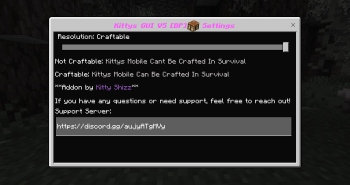 Kittys Universal GUI! V5.0.0 - Minecraft Bedrock Addons - CurseForge