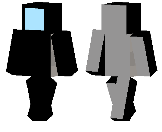 Blackish- Grey Among Us Skin | Minecraft PE Skins