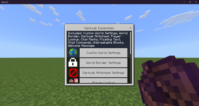 Darkoak Essentials V1.0.3 Minecraft Mod
