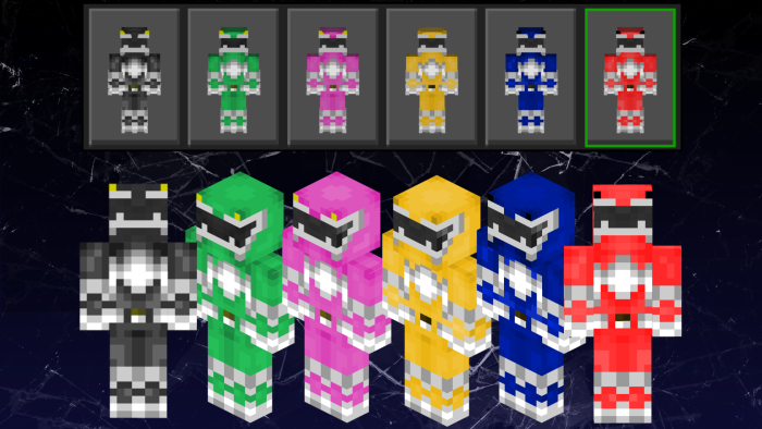 Power Rangers - Minecraft Bedrock Skins - CurseForge