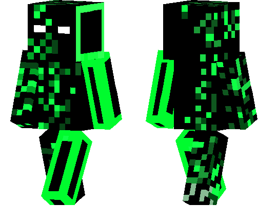 Green Corrupted | Minecraft PE Skins