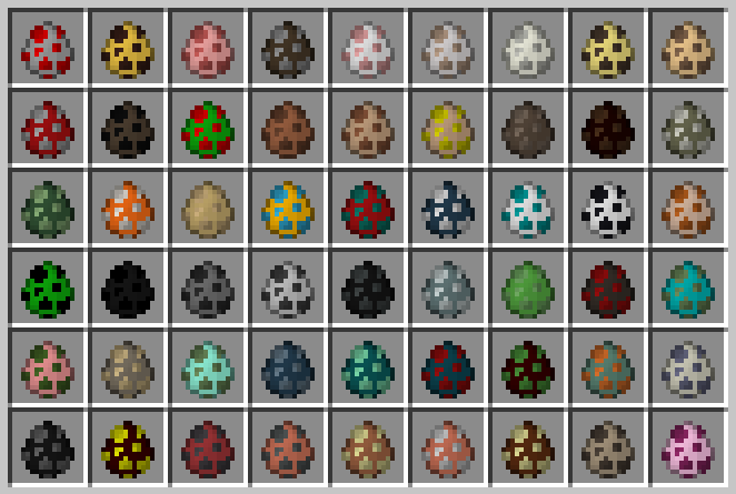 Classic Spawn Eggs - Minecraft Bedrock Texture Packs - CurseForge