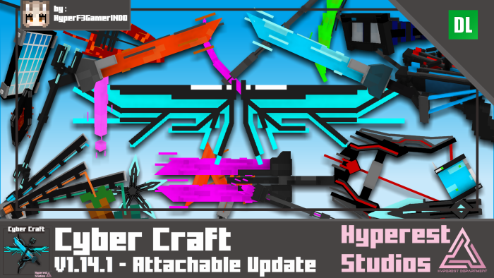 Cyber Craft | v1.14.1 Attachable Update Minecraft Texture Pack