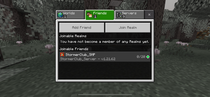 StormerClub SMP Minecraft Bedrock Server