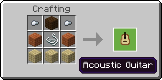 Acoustic Guitar - Minecraft Bedrock Addons - CurseForge